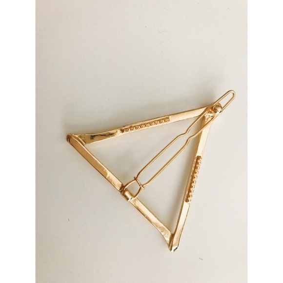 Accessories | Triangle Gold Frame Hair Accessory | Poshmark